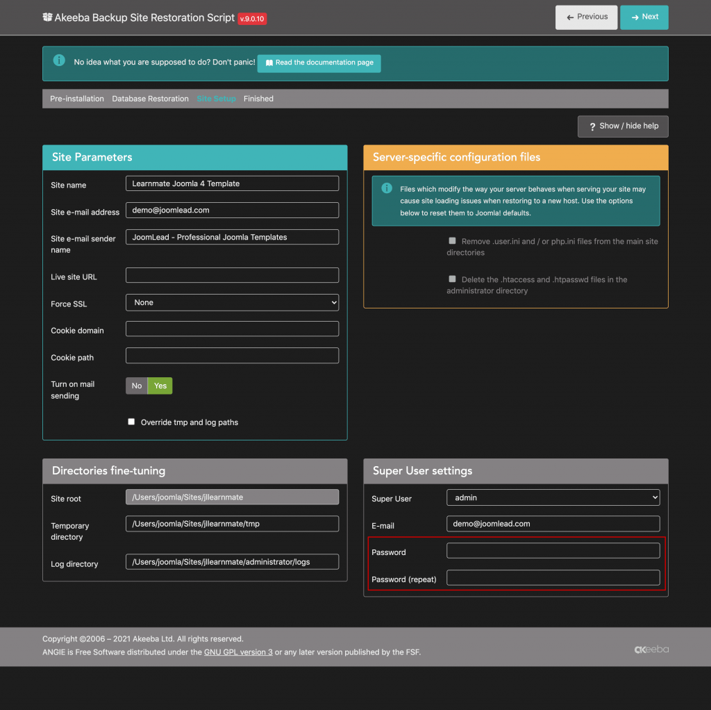 How to install Joomla Quickstart Package