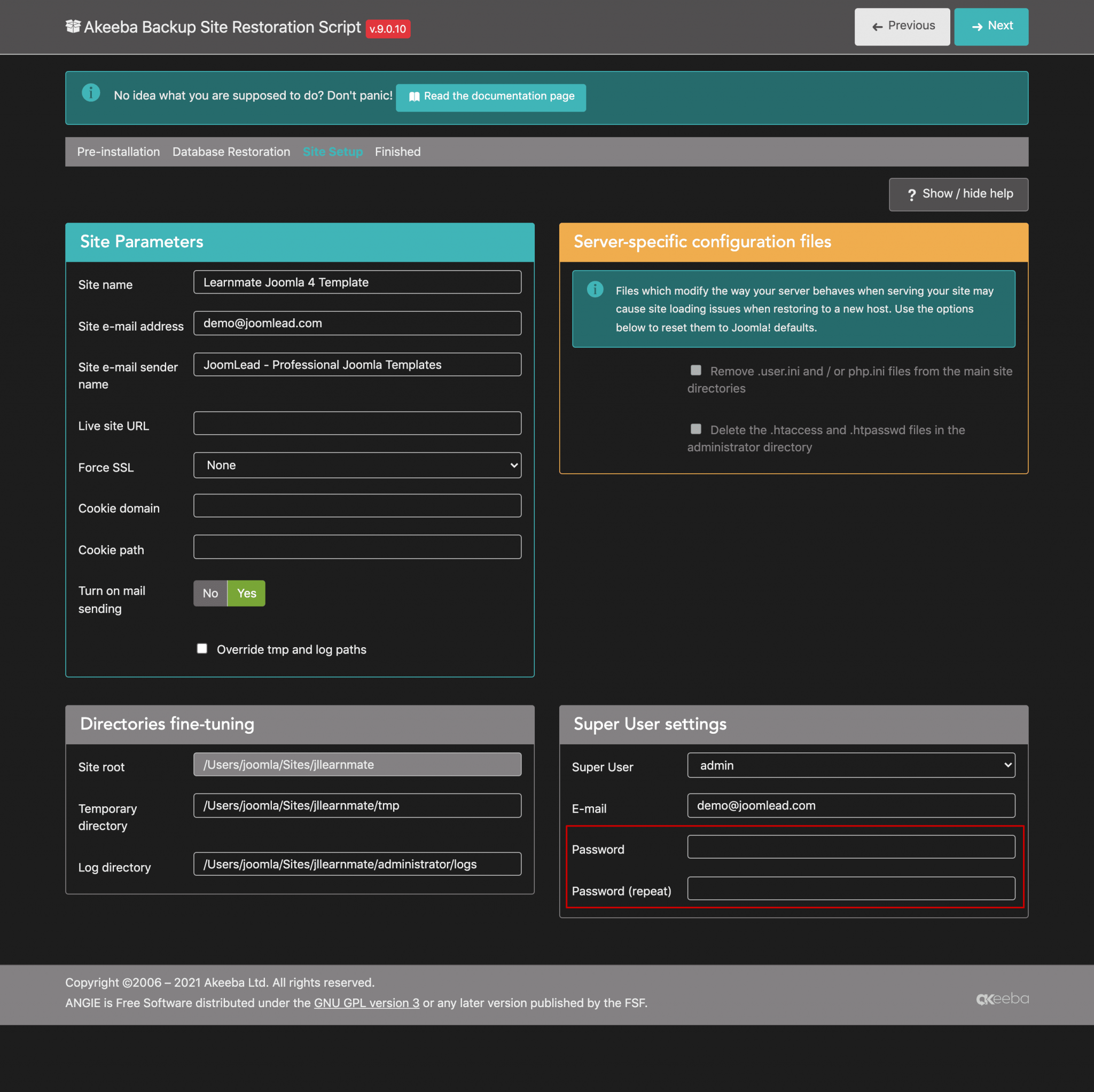 How to install Joomla Quickstart Package