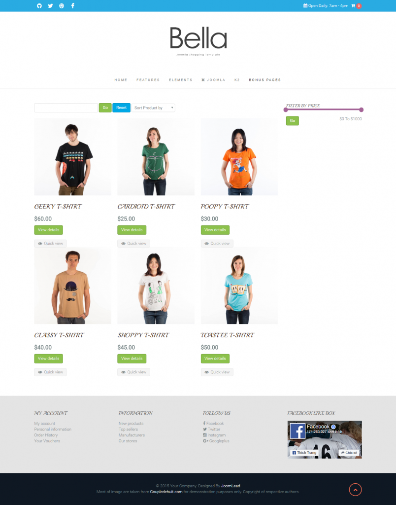Bella Documentation - JoomLead