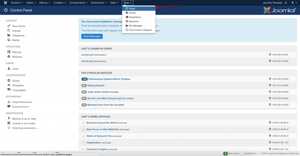 RedChili Documentation - JoomLead