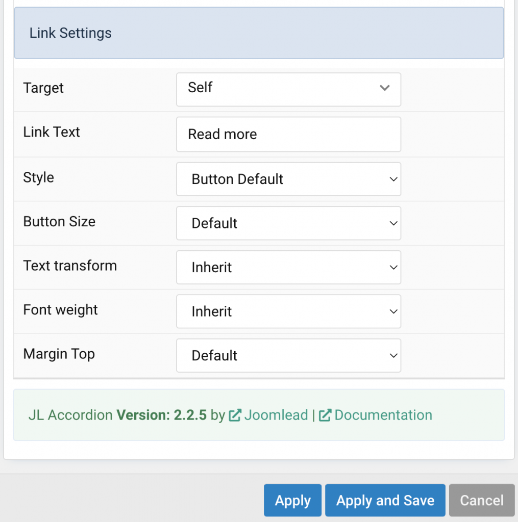 Accordion Particle Documentation - JoomLead