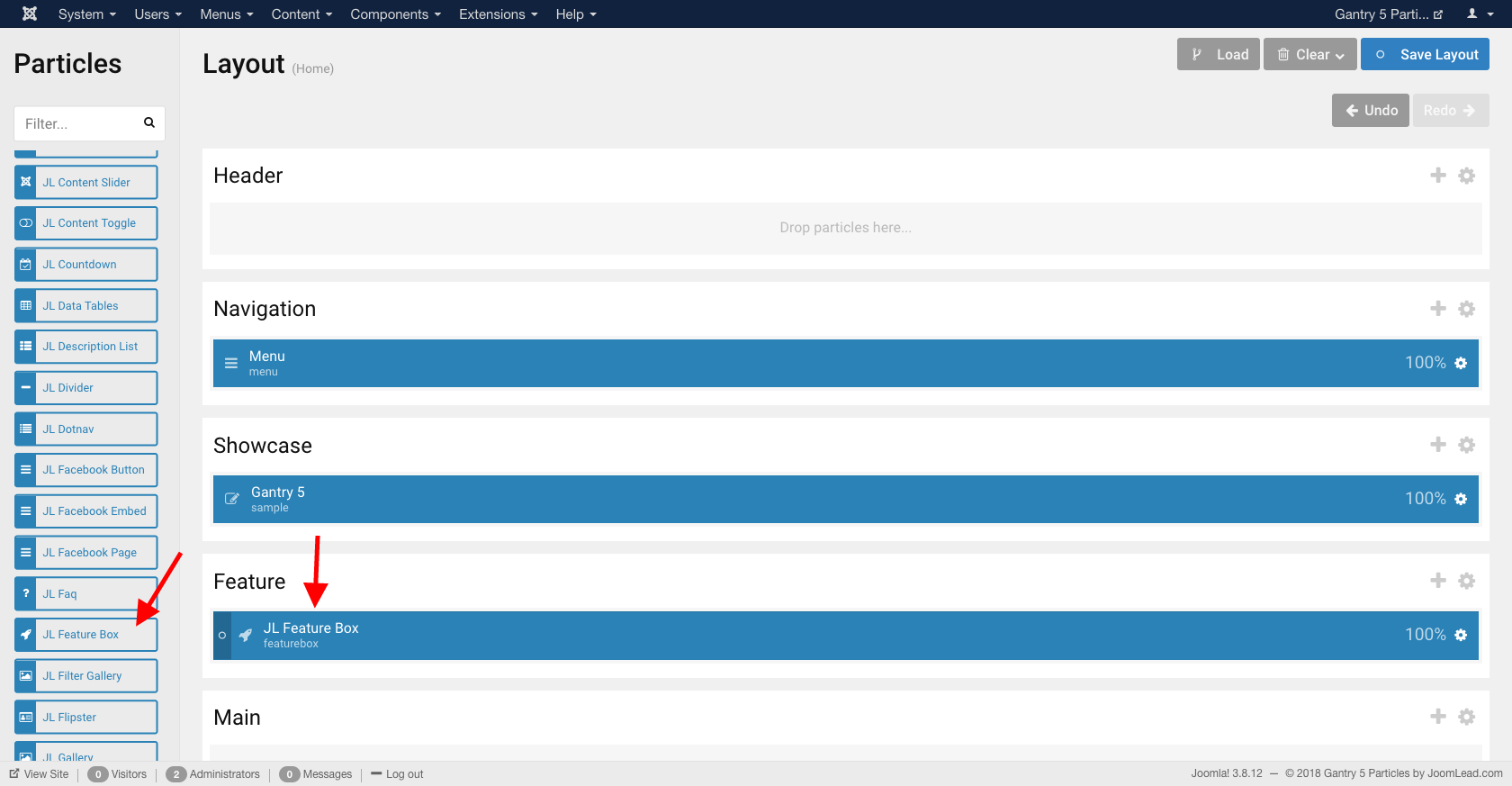 Feature Box Particle Documentation - JoomLead