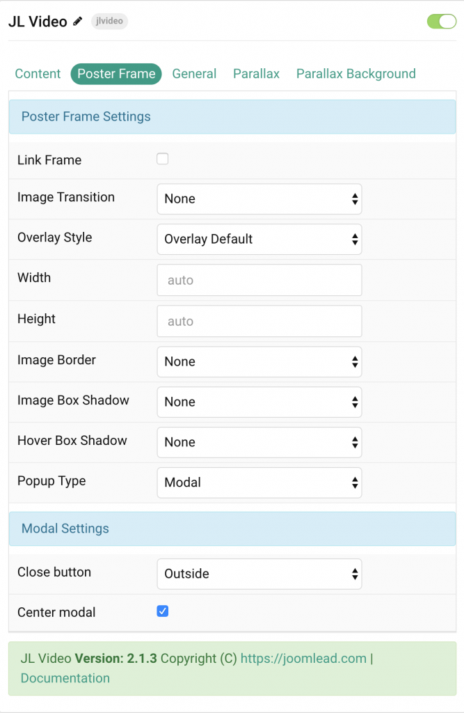 Video Particle Documentation - JoomLead