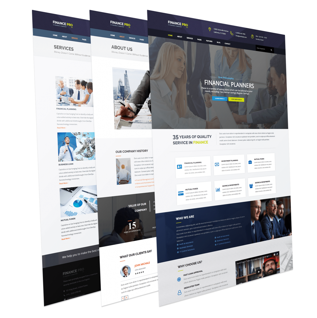 FinancePro - Finance and Business Joomla Template