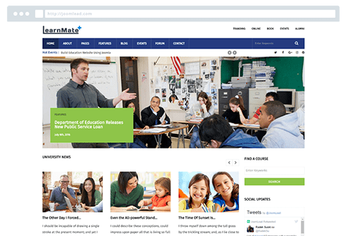 Learnmate PRO Standard Joomla Template - JoomLead