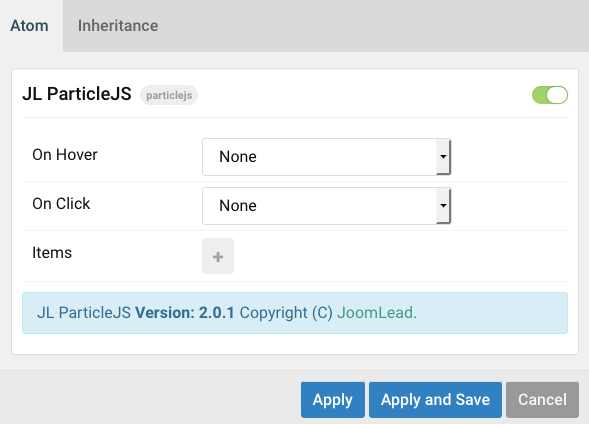 ParticleJS Atom Documentation - JoomLead