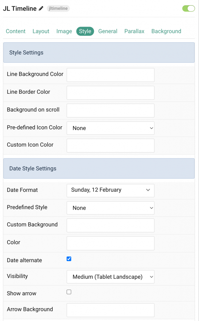 Timeline Particle Documentation - JoomLead