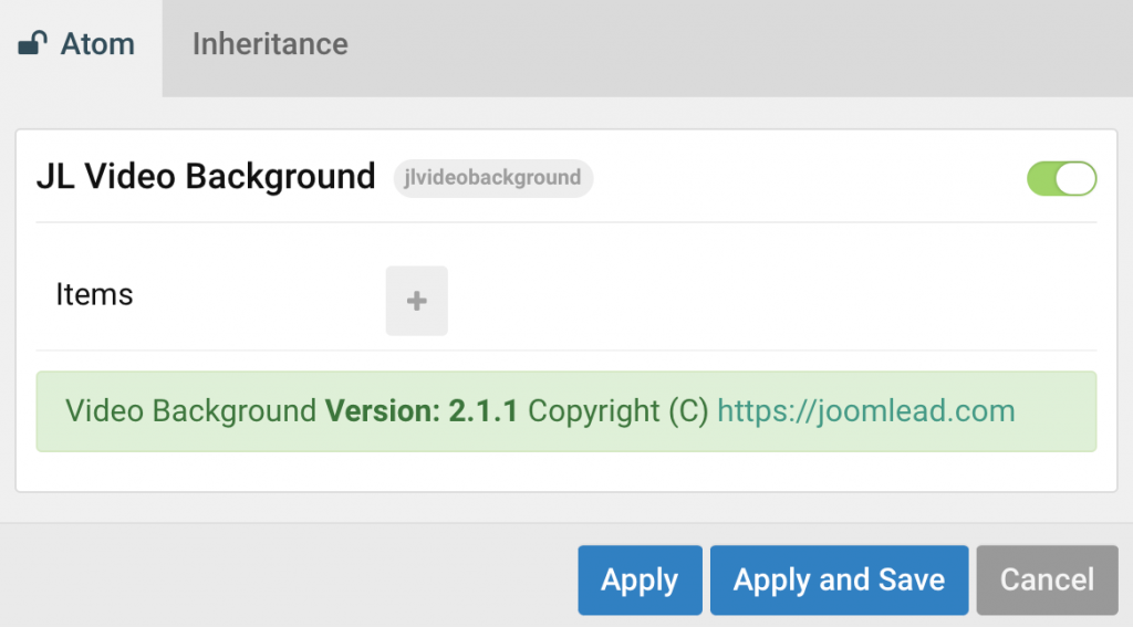 Video Background Atom - JoomLead