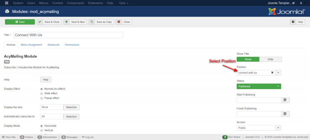 Fix documentation - JoomLead
