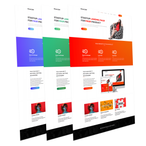KickOff One Page landing page template - JoomLead