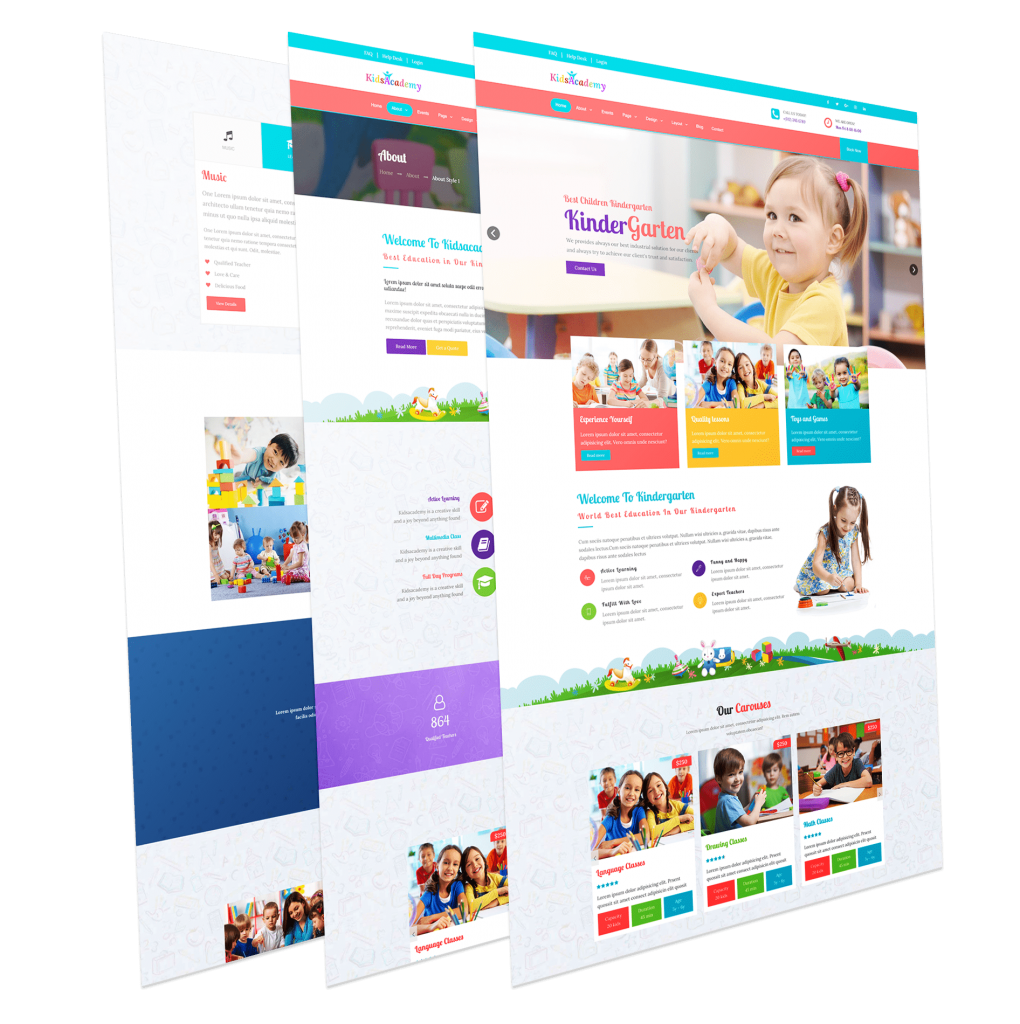 Kidsacademy - Kids Education & Kindergarten School Template