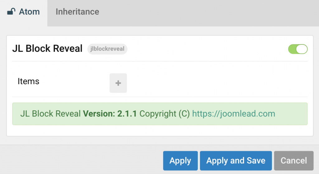 Block Reveal Atom - JoomLead