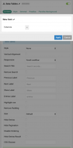 Data Tables Particle Documentation - JoomLead