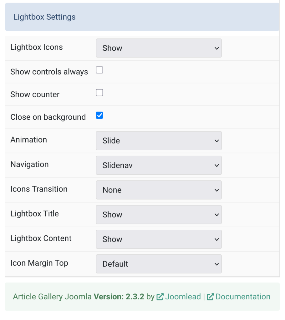 Articles/Posts Gallery Documentation - JoomLead