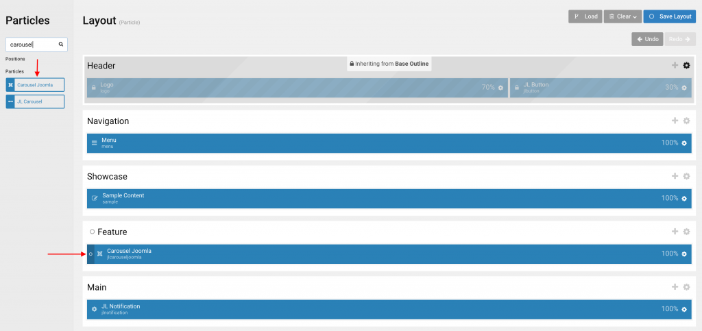 Carousel Joomla Particle - JoomLead