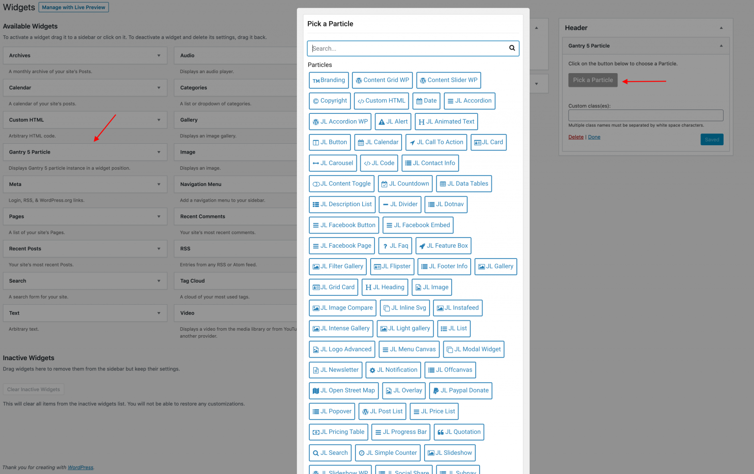 Particles Documentation - JoomLead