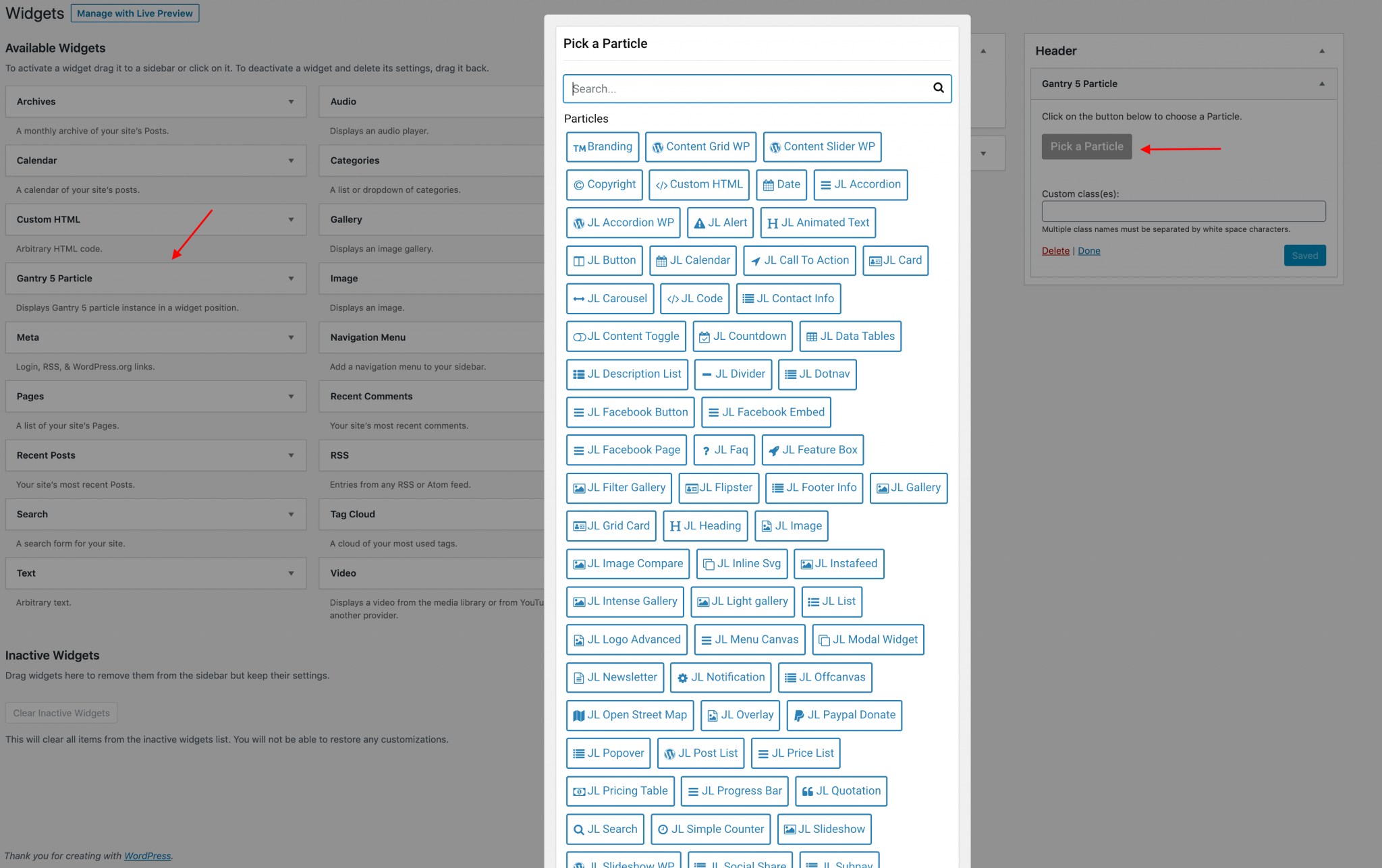 Particles Documentation - JoomLead
