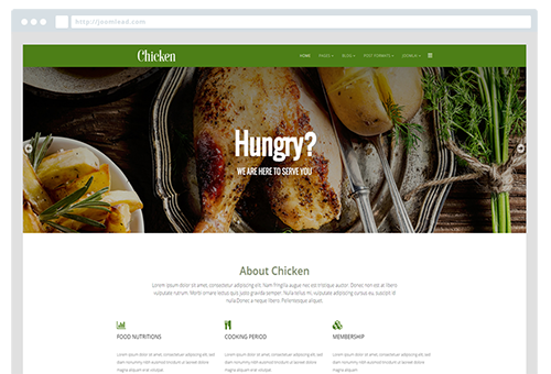 Chicken Free Template - JoomLead