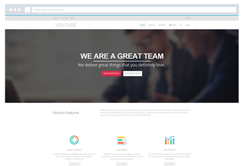 JL Venture II Free Template - JoomLead