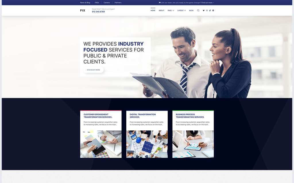 Fix - Free Responsive Multi-purpose Joomla 5 Template Fix - Free Responsive Multi-purpose Joomla 5 Template