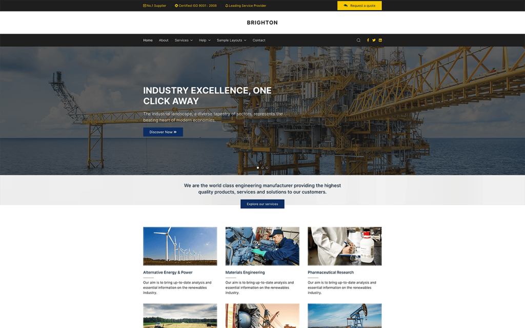 Brighton - Premium Joomla 6 Template