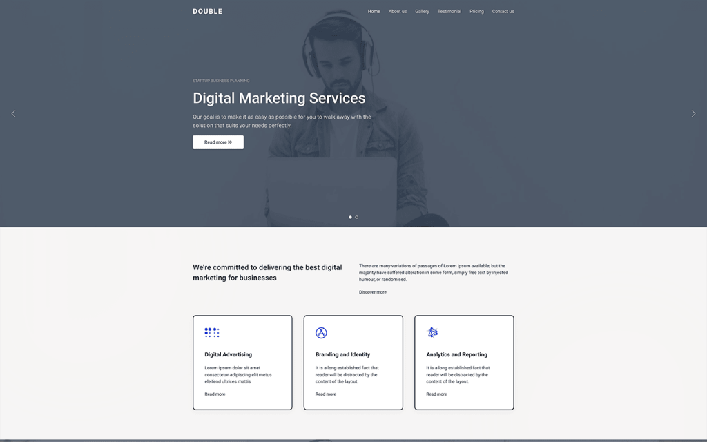 Double - Responsive Onepage Joomla 6 Template